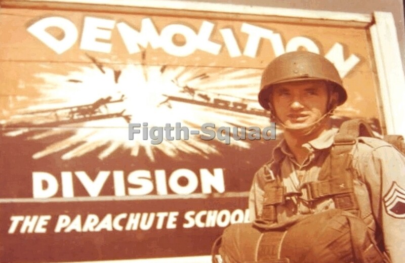 WW2 Picture Photo US Soldier of Parachute School Demolition Division ...