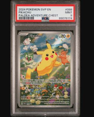 2024 Pokemon Pikachu Paldea Adventure Chest Black Star Promo Svp EN 088 ...