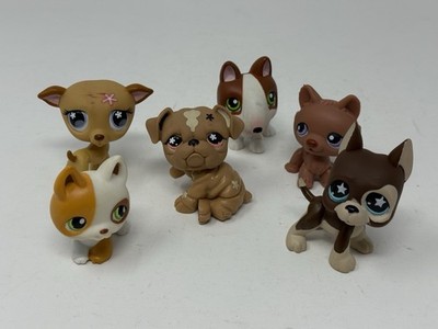 Vtg Littlest Pet Shop LPS Lot Of 6 Dogs G1 2004-2007 Doberman, Bulldog ...