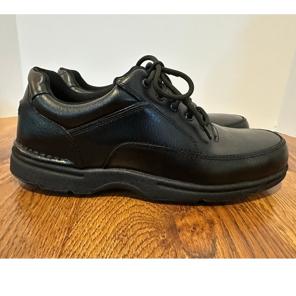 Rockport Men’s Eureka Leather Walking Shoes Black Size 13 Classic Comfort | eBay