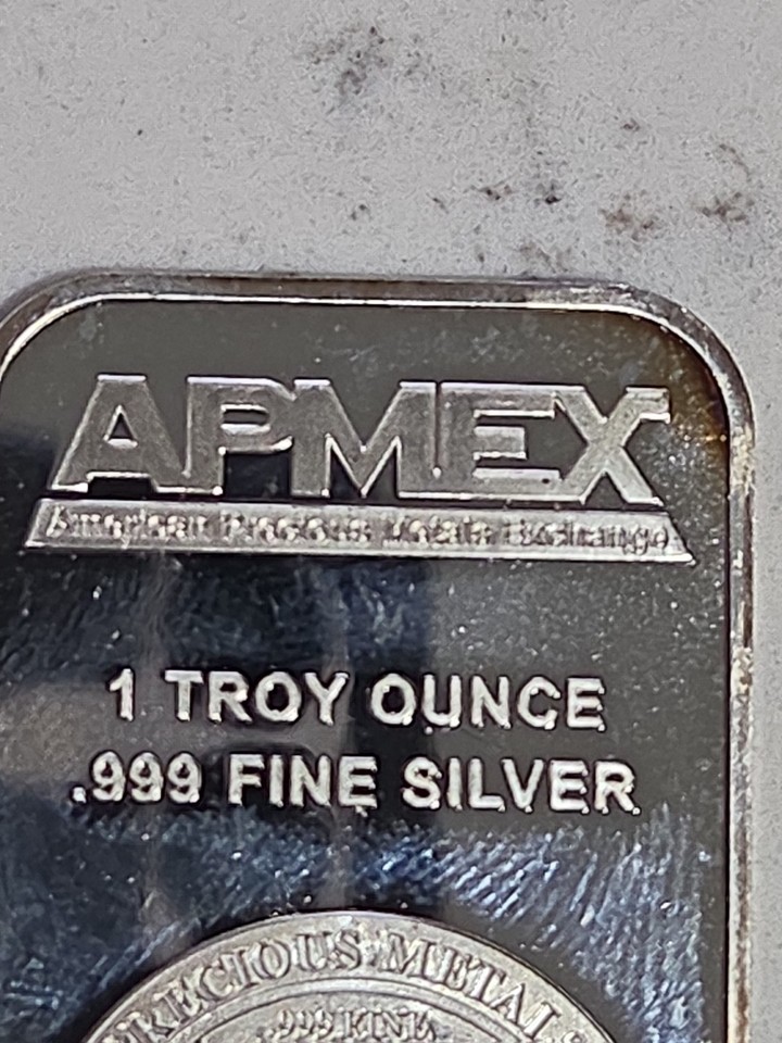 1 Oz Silver Bar Apmax Christmas Snow Bear | eBay