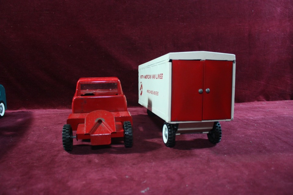 VINTAGE STRUCTO TRANSCONTINENTAL FLEET SET # 906 LIVESTOCK CAR HAULER ...