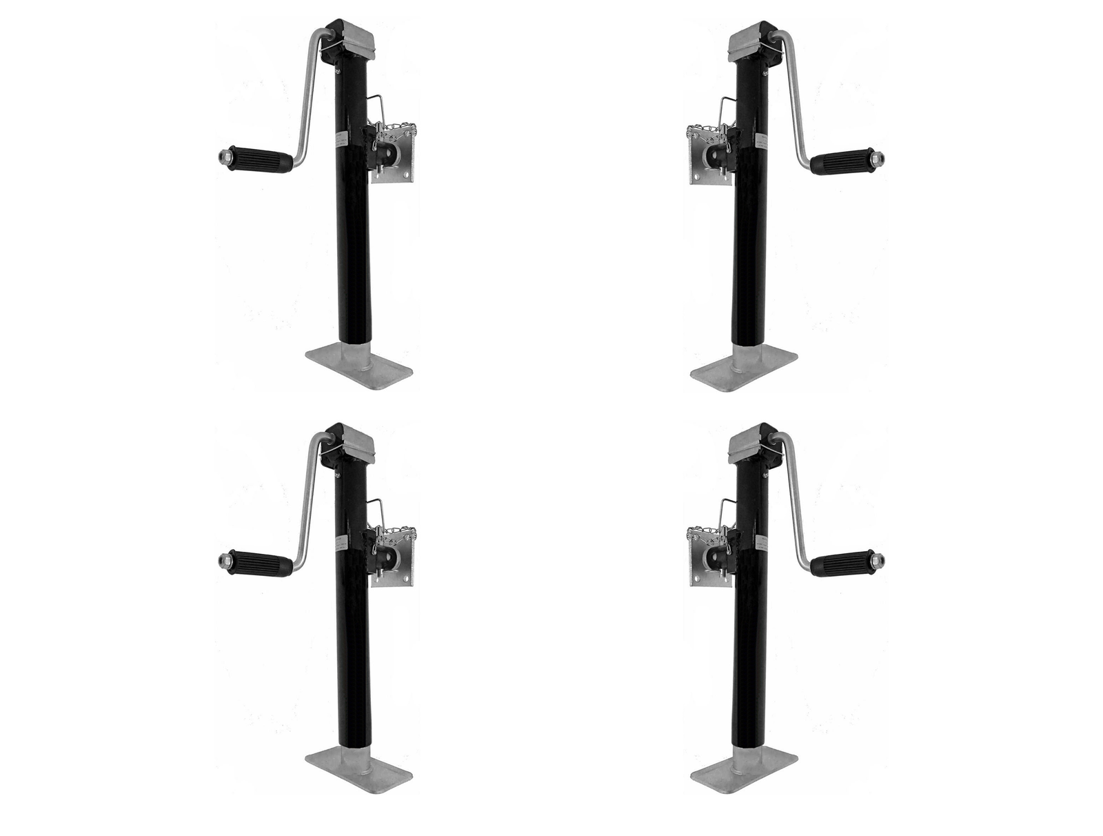 Heavy Duty Trailer Side Winding Jack Leg support Stand Bolt on Quick ...