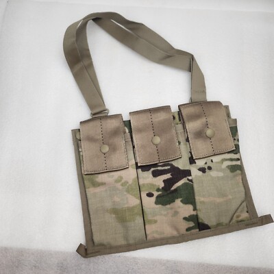 US Army OCP Multicam 6 Magazine BANDOLEER POUCH Mag USGI Surplus ...