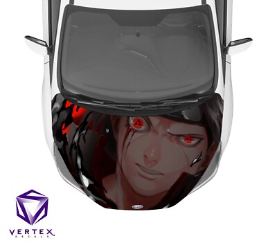 Itachi Uchiha Bleeding Naruto Anime Hood Wrap Weatherproof Vinyl Decal ...