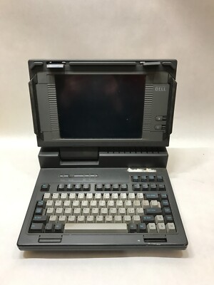 Vintage Dell 320LT Luggable Intel 386SX 1MB RAM 640X480 Grayscale ...