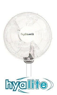 Hydro Axis 40cm Oscillating Wall Fan Grow Room Tent Hydroponics 16" 50W ...