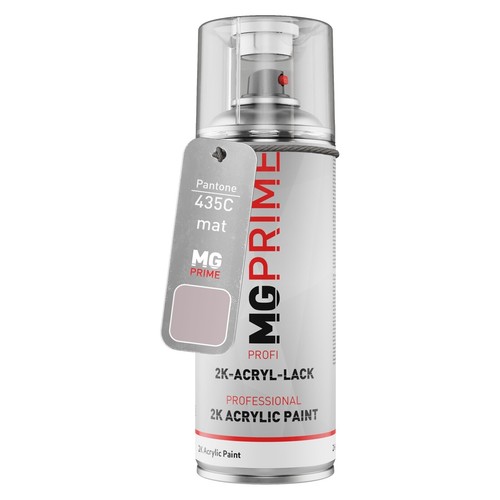 Pantone 435C Grey mat acrylique bombe aérosol 2C 400ml séchage rapide ...