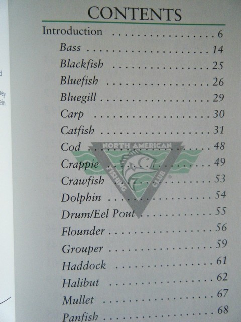 NAFC Members Cookbook 1997 North American Fishing Club Hardcover for ...