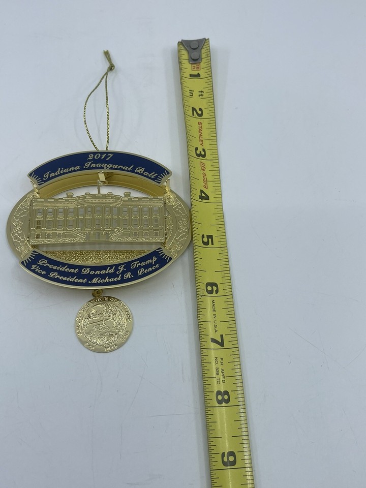 2017 Inaugural Ball President Donald Trump Gold Metal Christmas Tree ...