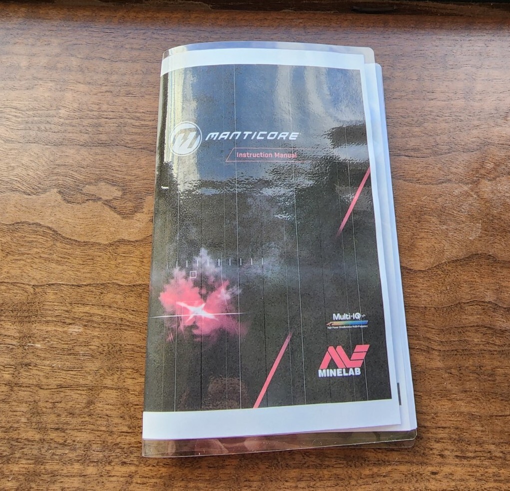 Minelab Manticore Instruction Manual | Grelly USA