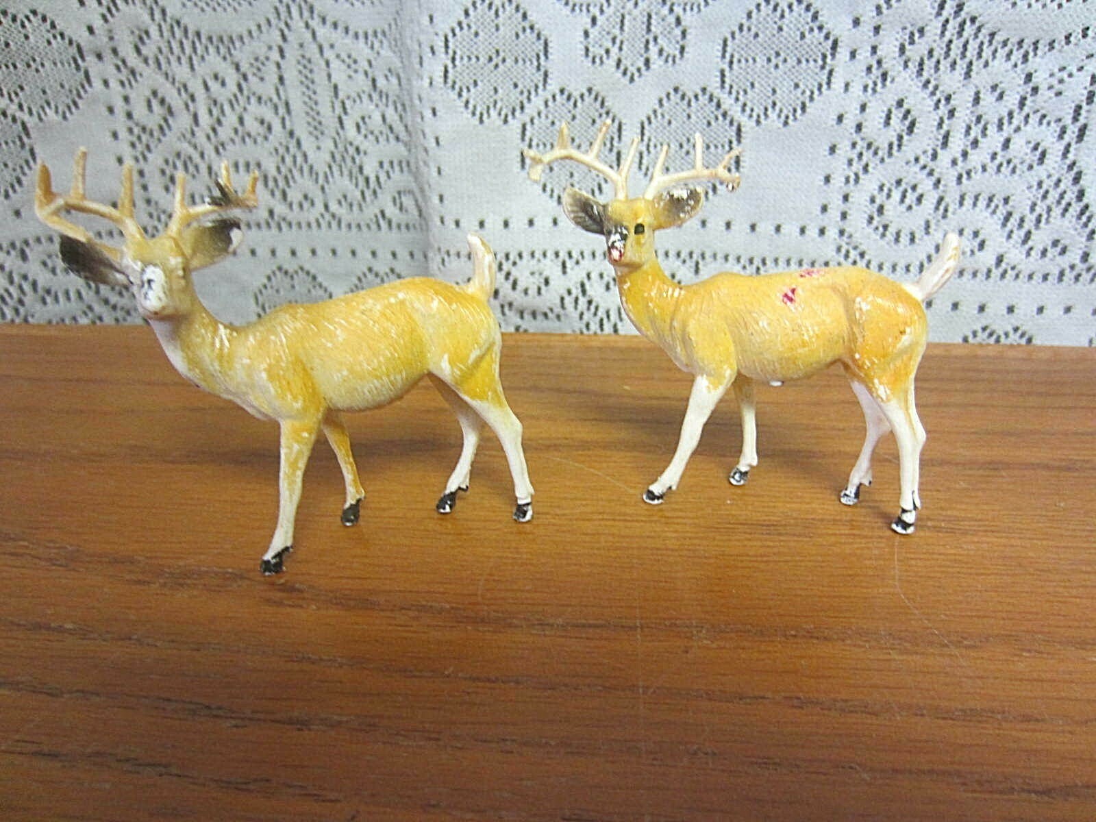 2-Vintage Hard Plastic-Celluloid Buck-Stag Deer Hong Kong 1960's | eBay