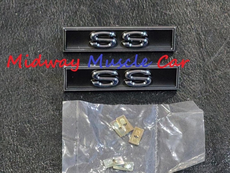 NEW SS door panel medallion ornaments emblems 70-72 Chevy Chevelle El ...