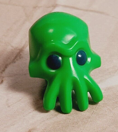 New LEGO Octopus Face Space Alien Head Big Blue Eyes Bright Green ...