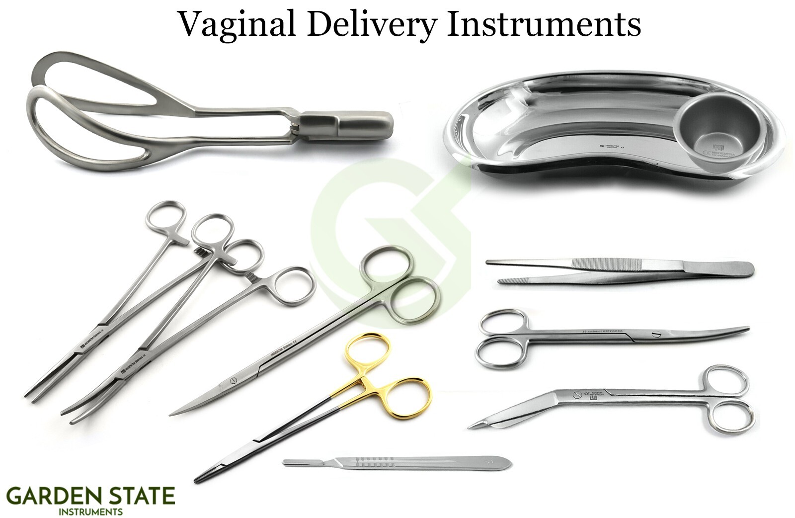 Gynae Normal Delivery Instruments Tray Gynecology Surgical Instruments ...