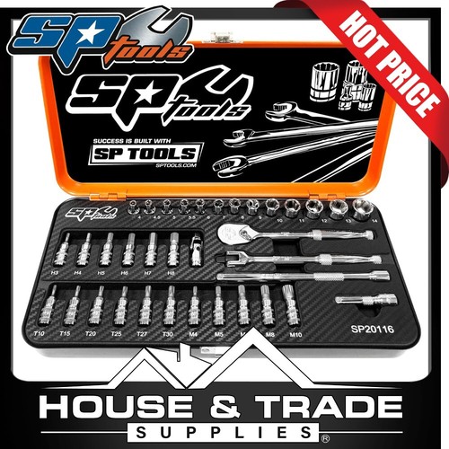SP Tools Socket Set 35 Piece 1/4"Dr Inhex Torx & Spline METRIC SP20116 ...