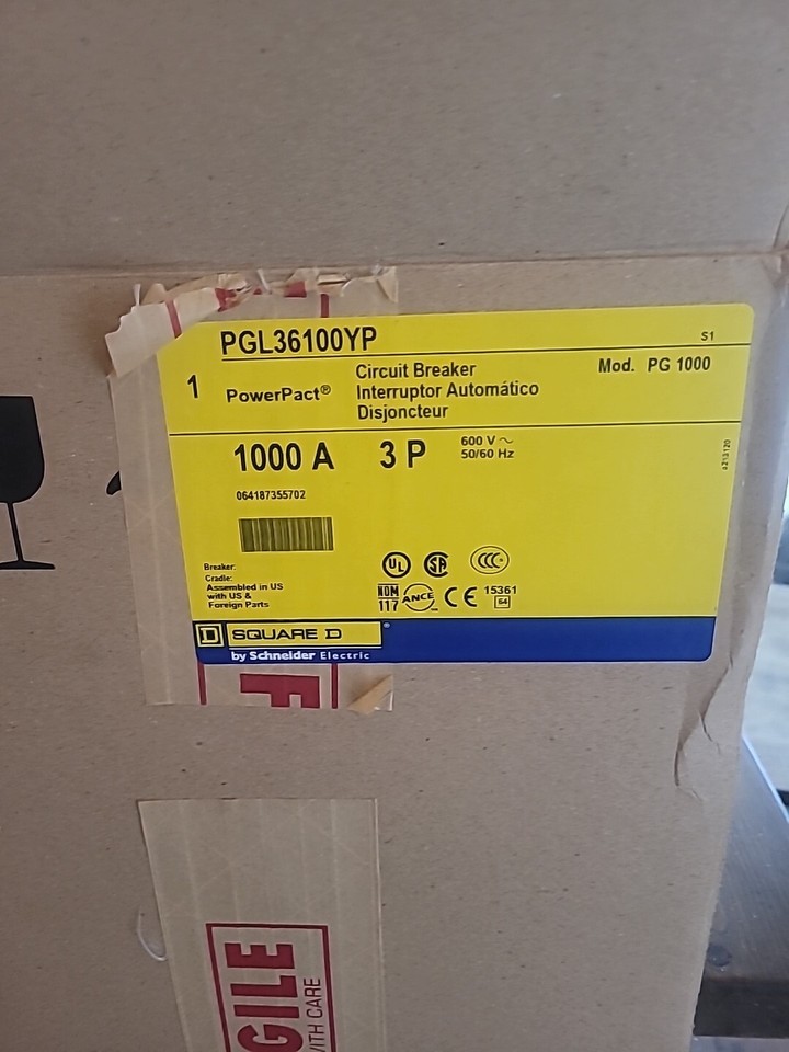 Square D PGL36100YP Circuit Breaker | eBay