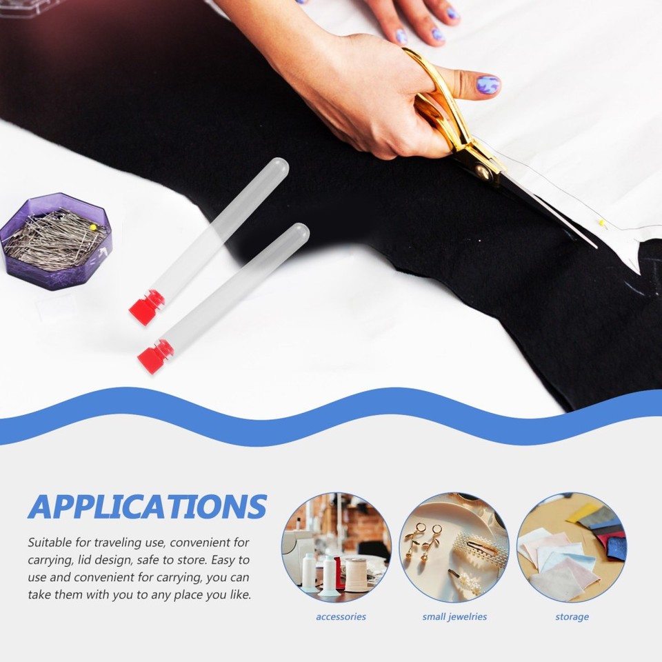 40 Pcs Embroidery Needle Storage Tube Case for Organize Sewing Box ...