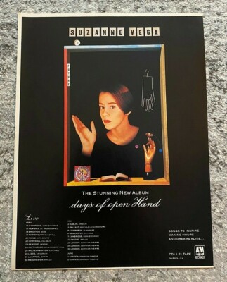 Rare Original Vintage 90's Magazine 1990 Advert Ad Picture Suzanne Vega ...