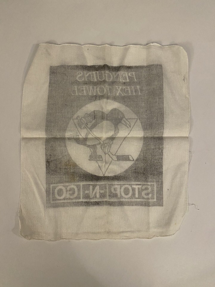 1986-87 Pittsburgh Penguins Stop-N-Go Hex Rally Towel | eBay