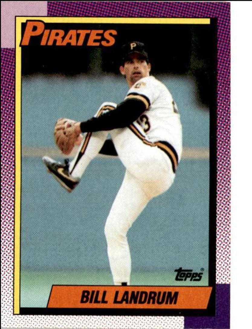 1990 Topps Baseball Cards Bill Landrum Pittsburgh Pirates #425 | eBay