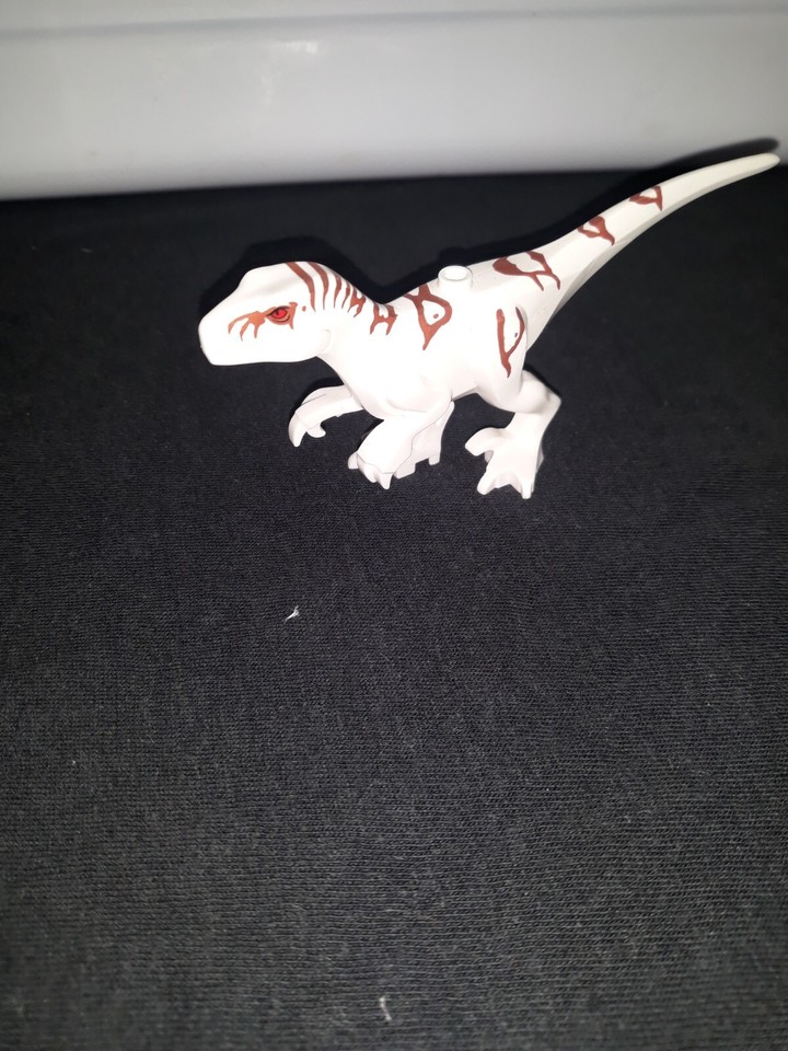 Lego Atrociraptor Dinosaur Jurassic World - White Raptor figure | eBay