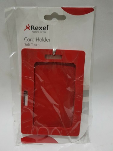 Rexel Id Card Holder Red Soft Touch | eBay
