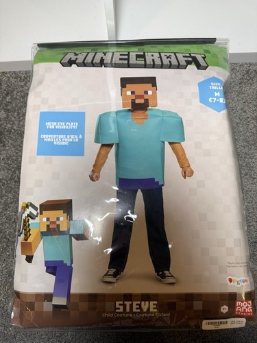 Disguise, Minecraft Steve Costume for Kids, Size M (7-8), New ...