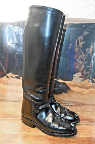 Luchs Leather Equestrian German Riding Boots Size 36 | eBay