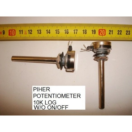 1 X KOHLENSTOFFPOTENTIOMETER. CARBON PIHER POTENTIOMETER. 10K LOG S/I ...