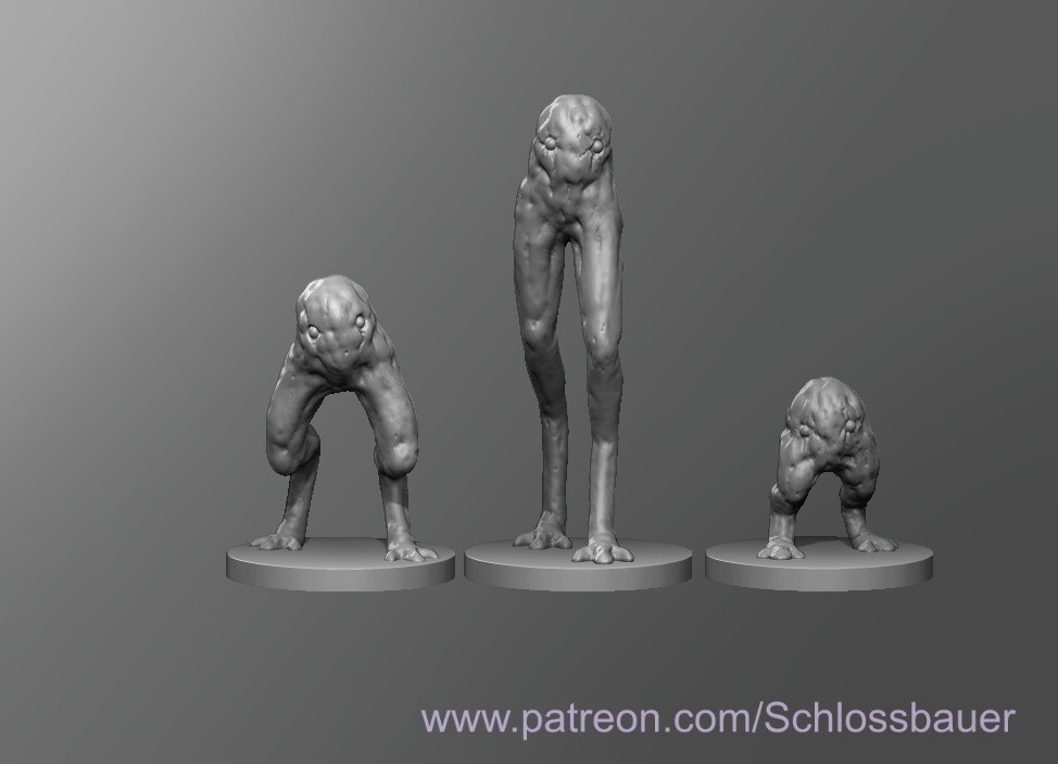 Fresno Nightcrawler V2 Cryptid Monster 28mm Scale D&D Tabletop ...