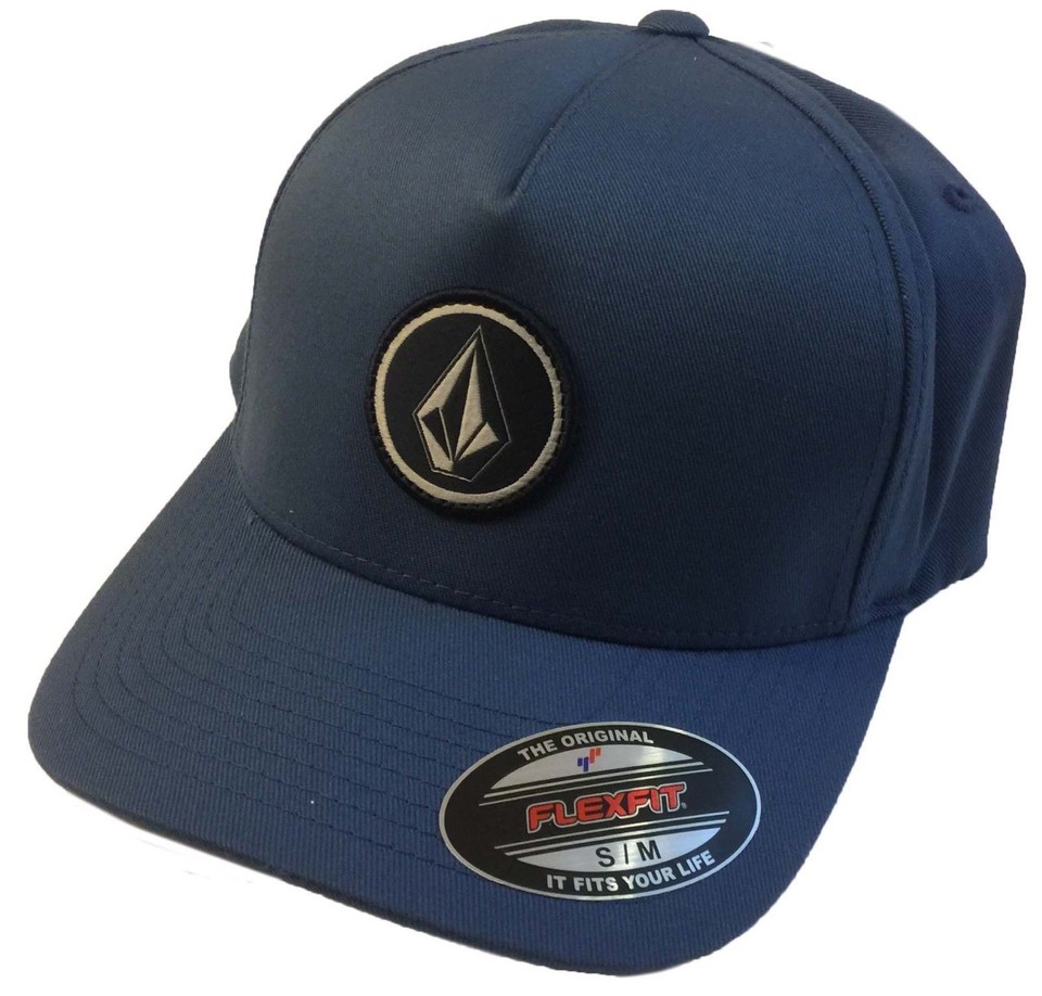 MEN'S VOLCOM ORIGINAL FLEXFIT HAT FITTED HAT CAP SIZE: S/M, L/XL | eBay