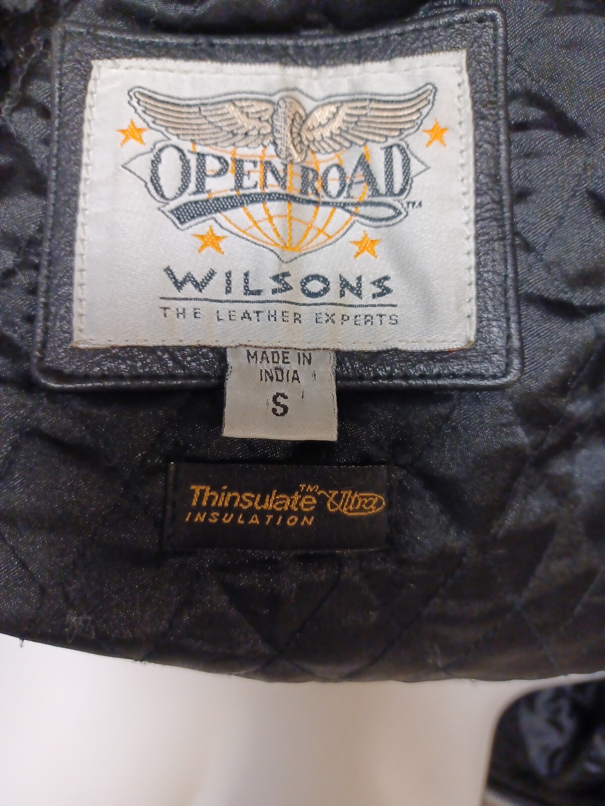 Wilsons Leather Open Road Black Motorcycle Jacket / C… - Gem