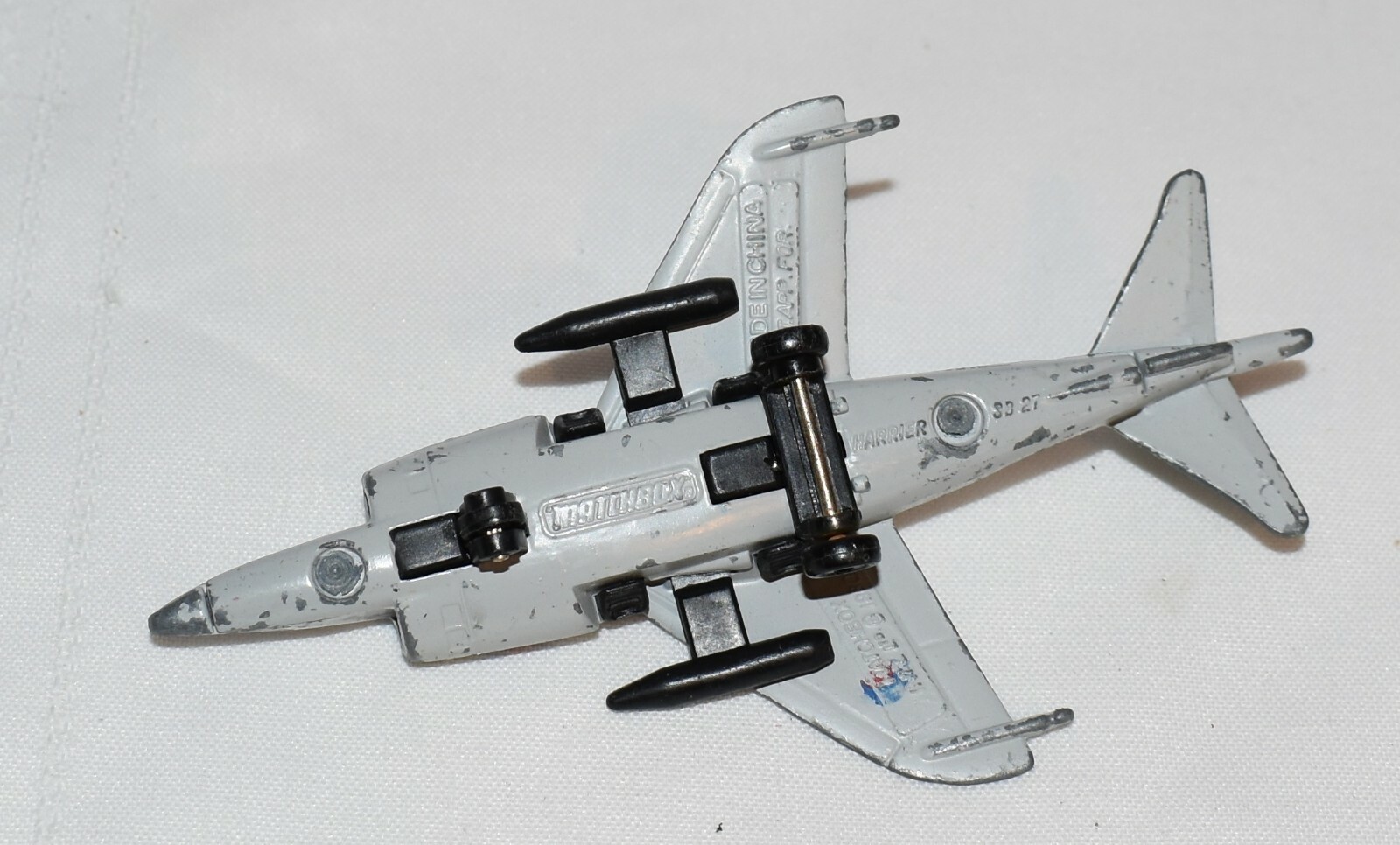1980 Matchbox Harrier SB-27 Jet, Royal Navy, Gray, SB27, Made in China ...