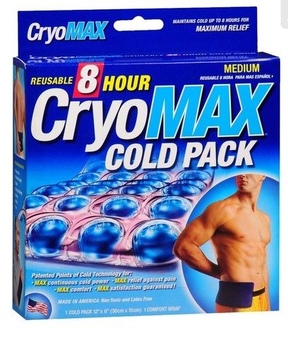 Cryo-MAX 8 Hour Reusable Cold Therapy Ice Pack - Medium - 6"x12 ...