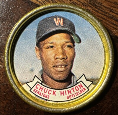1964 Topps Baseball Coin Pin #38 Chuck Hinton Washington Senators ...