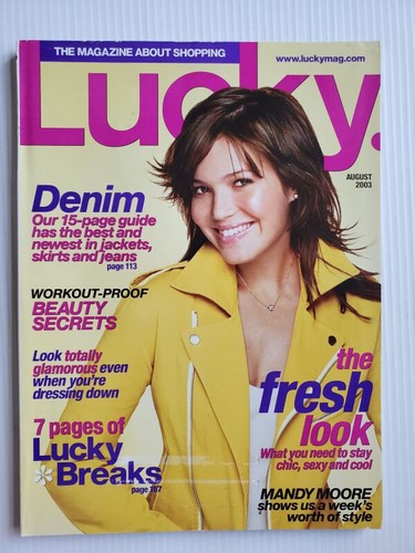 2003 Lucky magazine MANDY MOORE Natalia Vodianova Nadja Auermann Angela Lindvall | eBay