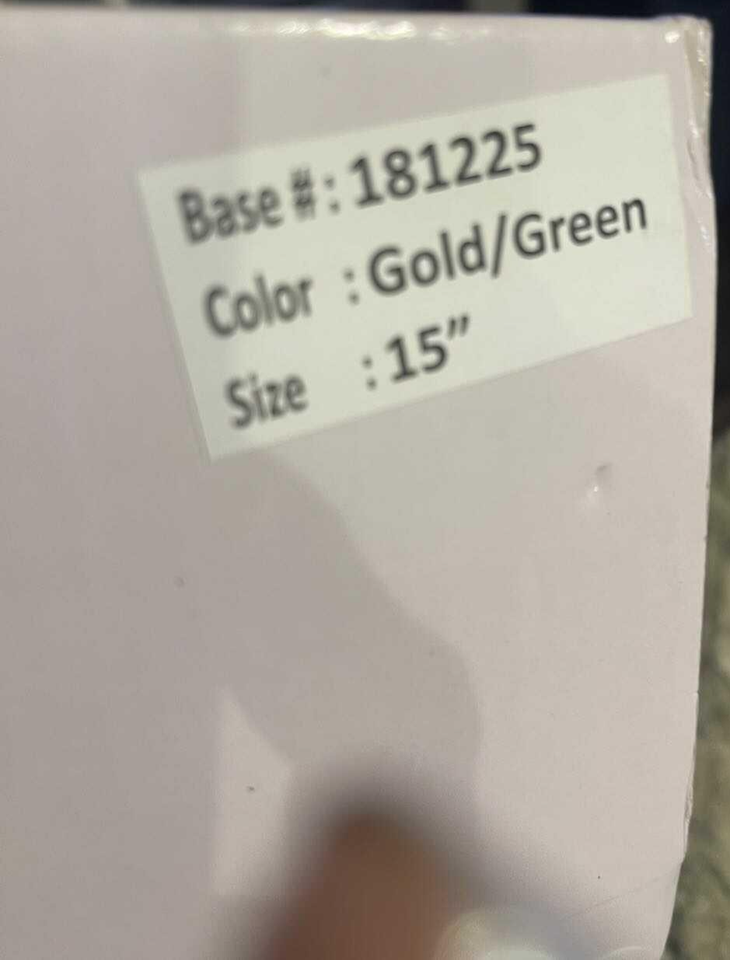 NWT Frontgate Tree Topper Rhinestone Jeweled Green & Gold 15" | eBay UK