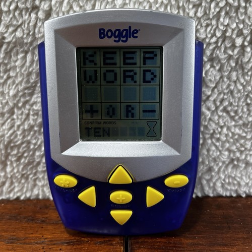 Boggle Electronic Hand Held 3 Minute Word Search Game Hasbro 2002 ...