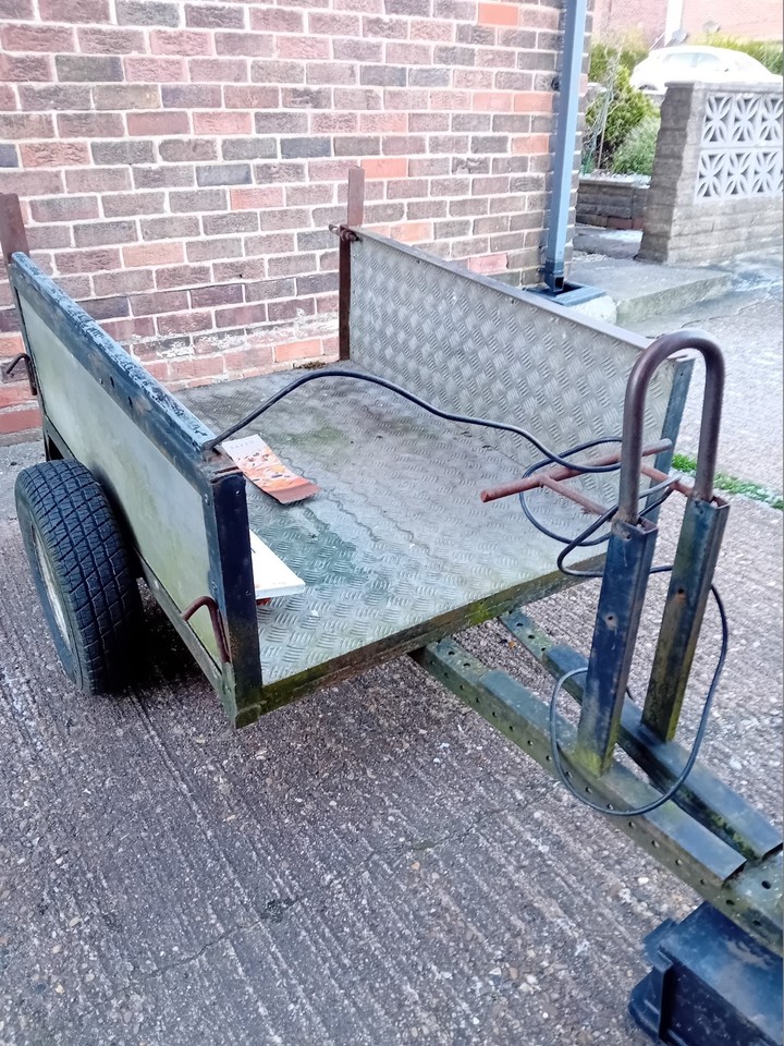 trailer 4ft x 3ft drop down back,removable front | eBay UK