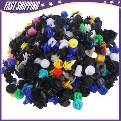Body 500 Car Push Fasteners Trim Set Pin Plastic Clips of Rivet Screw ...