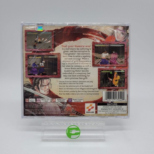 New Soul of Samurai (Sony PlayStation 1 PS1, 1999) Sealed 83717170402| eBay