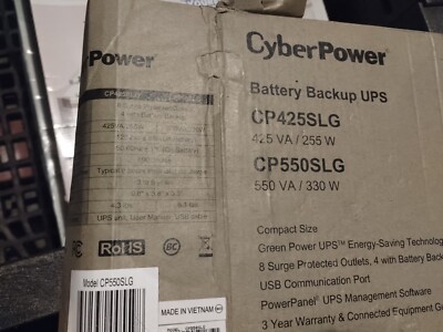 CyberPower CP550SLG 330W 8-Outlet Standby UPS System 649532005598| eBay