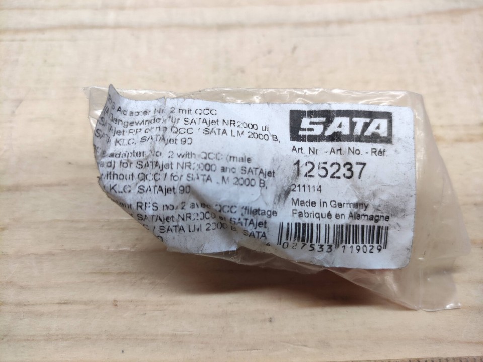 Sata RPS Adapter #2 125237 for SATA Spray Guns NR2000 KLC HVLP RP P ...