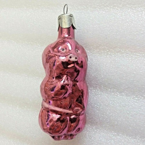 Rare Vintage Russian USSR Glass Christmas Ornament Xmas Fir-Tree ...