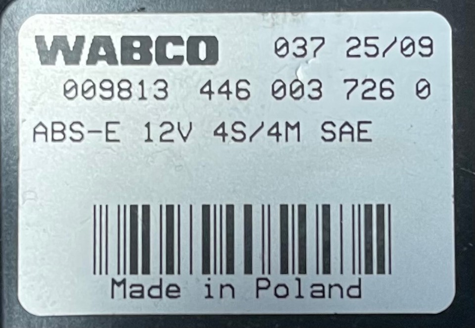 WABCO Brake Control Module (ABS) 446 003 726 0 4460037260 4008507260 | eBay