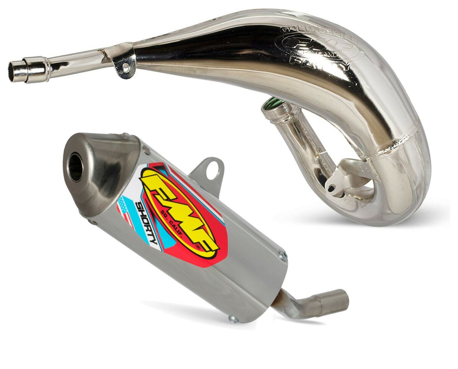 FMF exhaust system Fatty Pipe & Shorty silencer 2005-2021 Yamaha YZ125 ...
