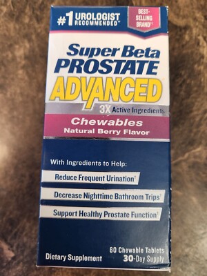 Super Beta Prostate Advanced 3X Active Ingredients 60 Tablets Exp 02/26 ...