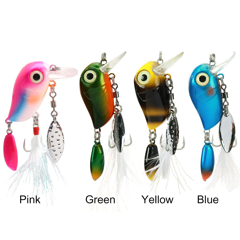 Japanese Mino 3.8cm 5g Topwater Fake Fishing Lure Artificial Wobbler ...