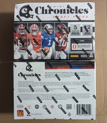 2 Boxes! 2021 Panini Chronicles NFL Football Draft Picks Mega Box ...